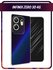Чехол на Infinix Zero 30 4G / Инфиникс Зеро 30 4G с принтом "Синий карбон"