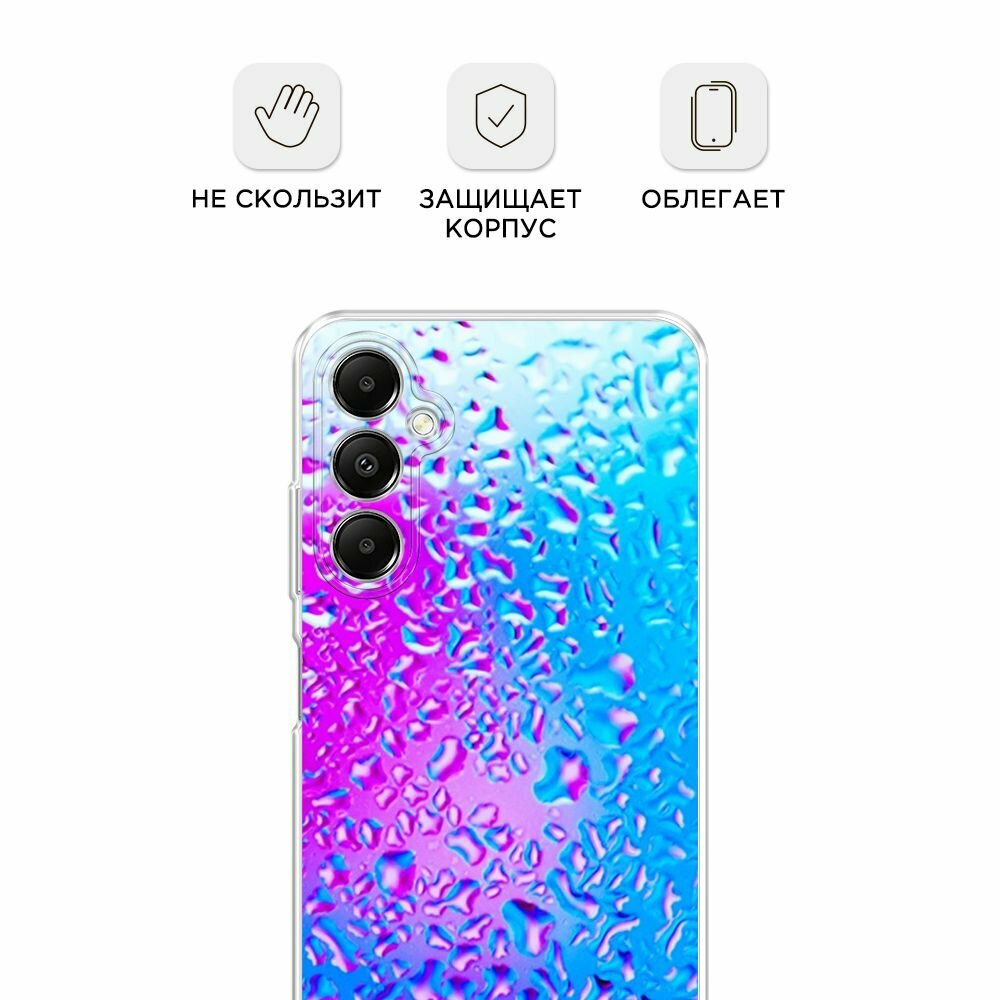 Чехол на Samsung Galaxy A05s / Самсунг Галакси A05s с принтом "Капли на стекле" — фото 1