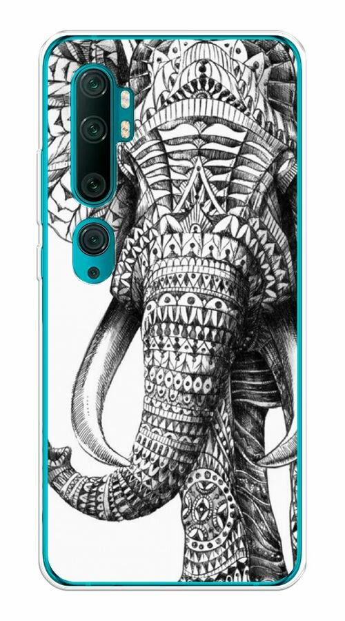 Чехол на Xiaomi Mi Note 10/Mi Note 10 Pro / Сяоми Ми Нот 10/Ми Нот 10 Про с принтом слон