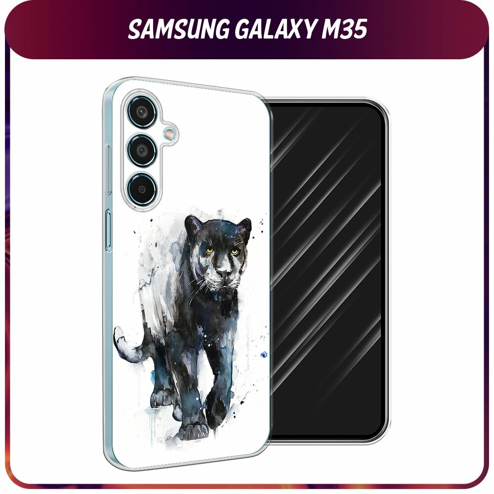 Чехол на Samsung Galaxy M35 / Самсунг Галакси M35 с принтом "Пантера арт 3"