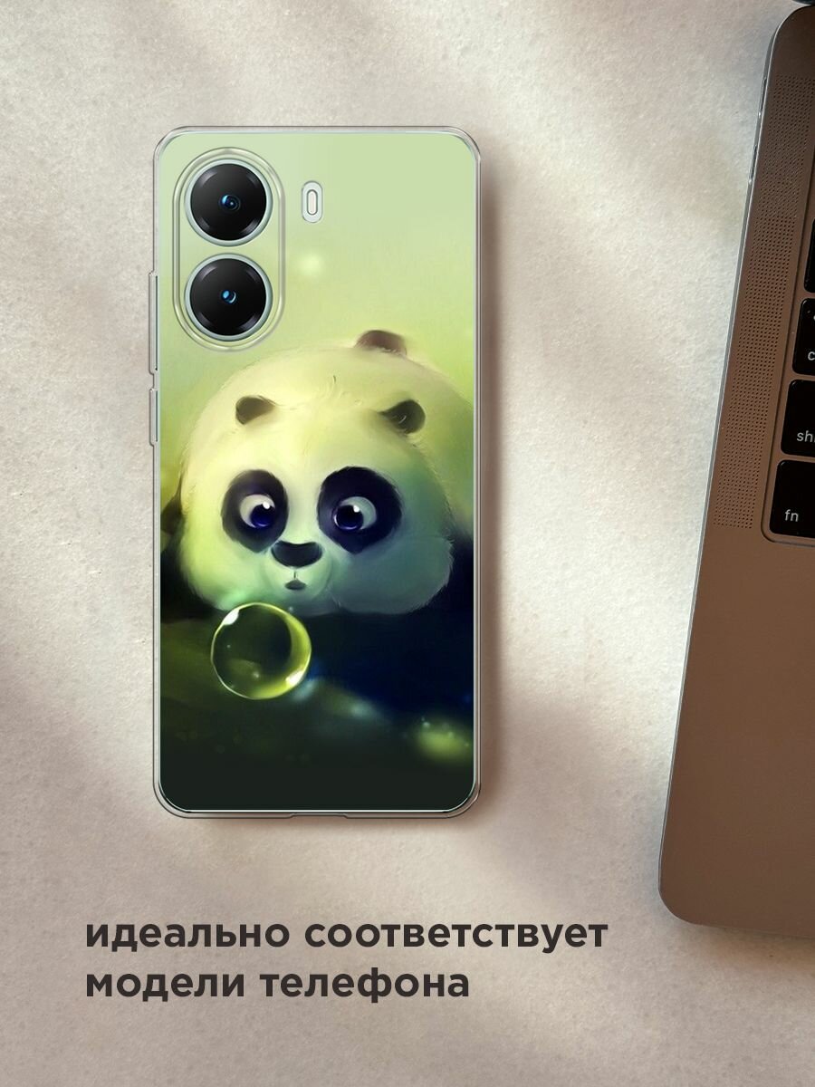 Силиконовый чехол на Poco X7 Pro / Поко X7 Про с принтом "Малыш панды" — фото 1