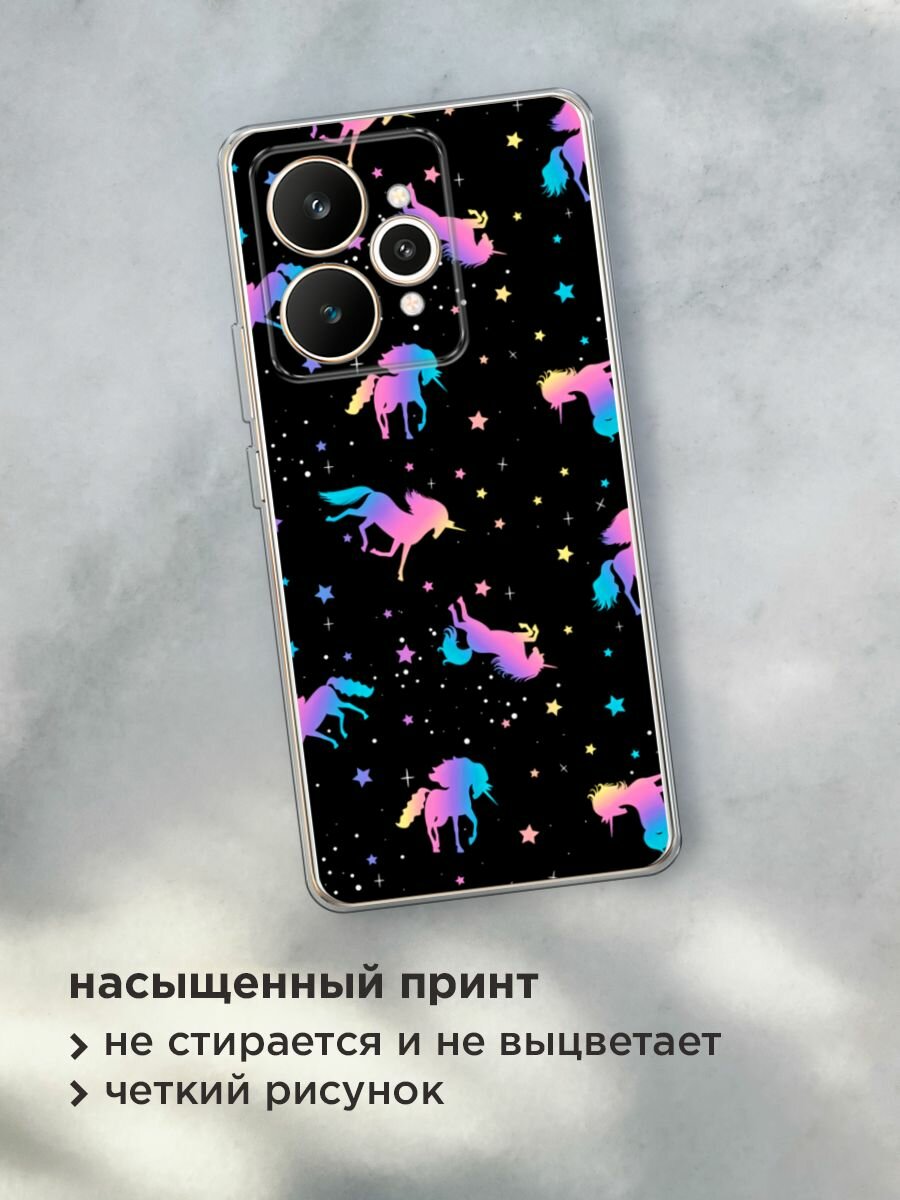 Чехол на Realme 15 / Реалми 15 с принтом "Единороги градиент" — фото 1