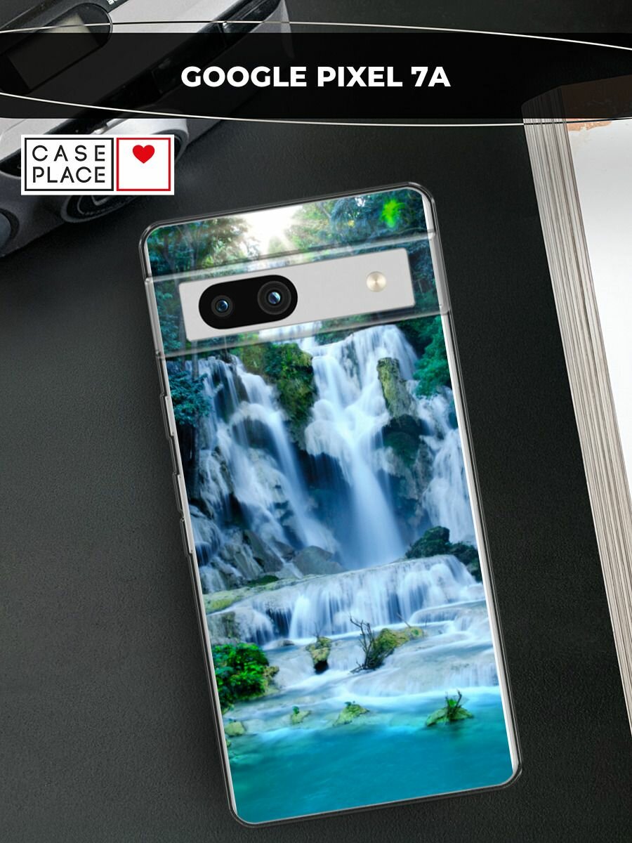 Чехол на Google Pixel 7a / Гугл Пиксель 7a с принтом "Водопад 8"