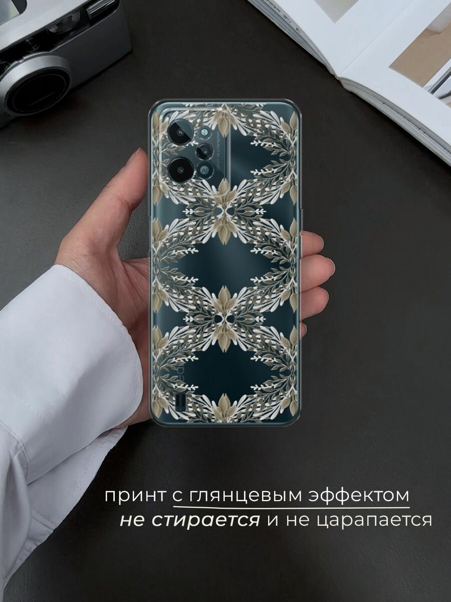 Чехол на Realme C31 / Реалми C31 с принтом "Калейдоскоп цветов" — фото 1