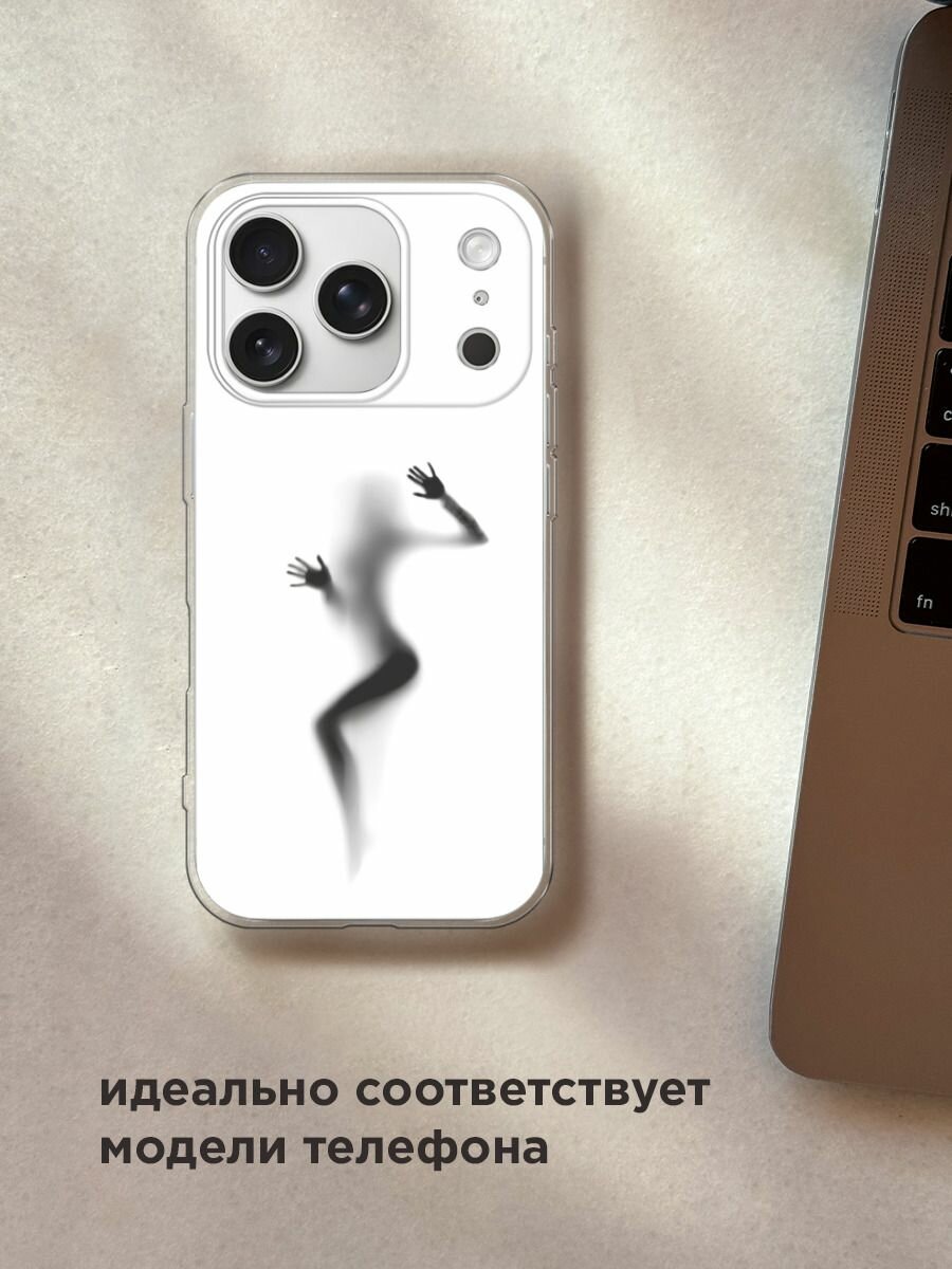 Чехол на Apple iPhone 17 Pro / Айфон 17 Про с принтом "Девушка в душе" — фото 1