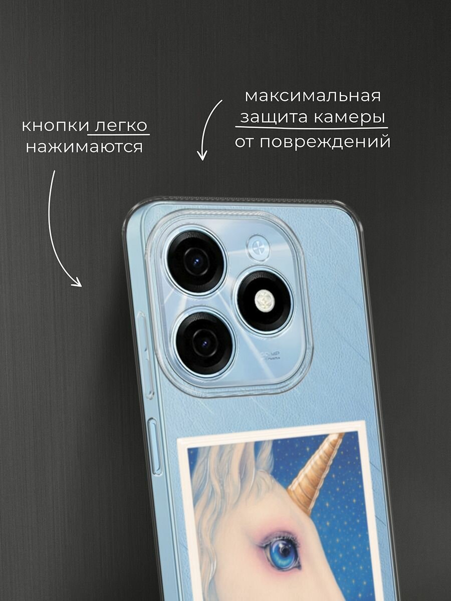 Чехол на Tecno Spark 20 / Текно Спарк 20 с принтом "Глаз единорога" — фото 1