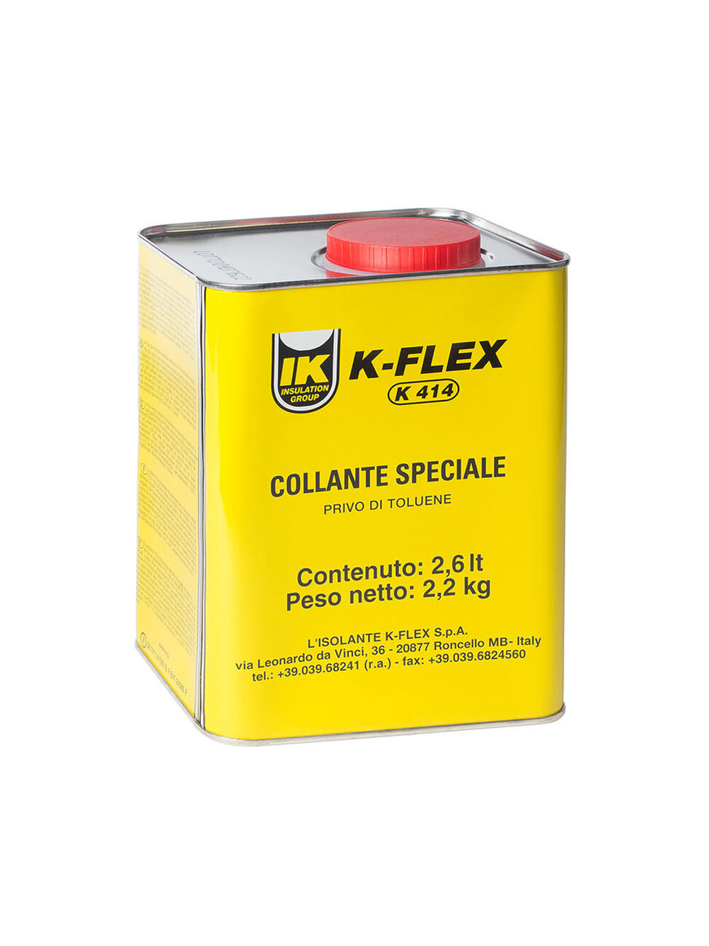 Клей контактный каучуковый К-414 для трубной изоляции 2,6 л