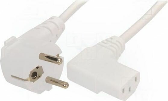 Кабель LIAN DUNG SN312-3/10/1.0W Кабель угловая вилка CEE 7/7 E/F IEC C13 "мама" 90 град. 1м 1шт