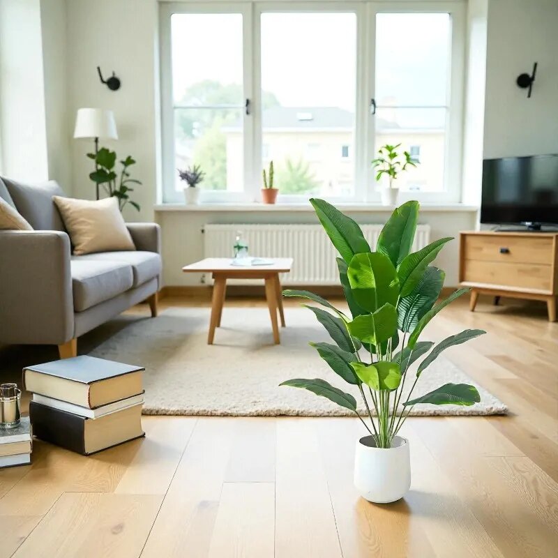 Искусственная большая тропическая пальма из пластика 65cm 12 Leaves