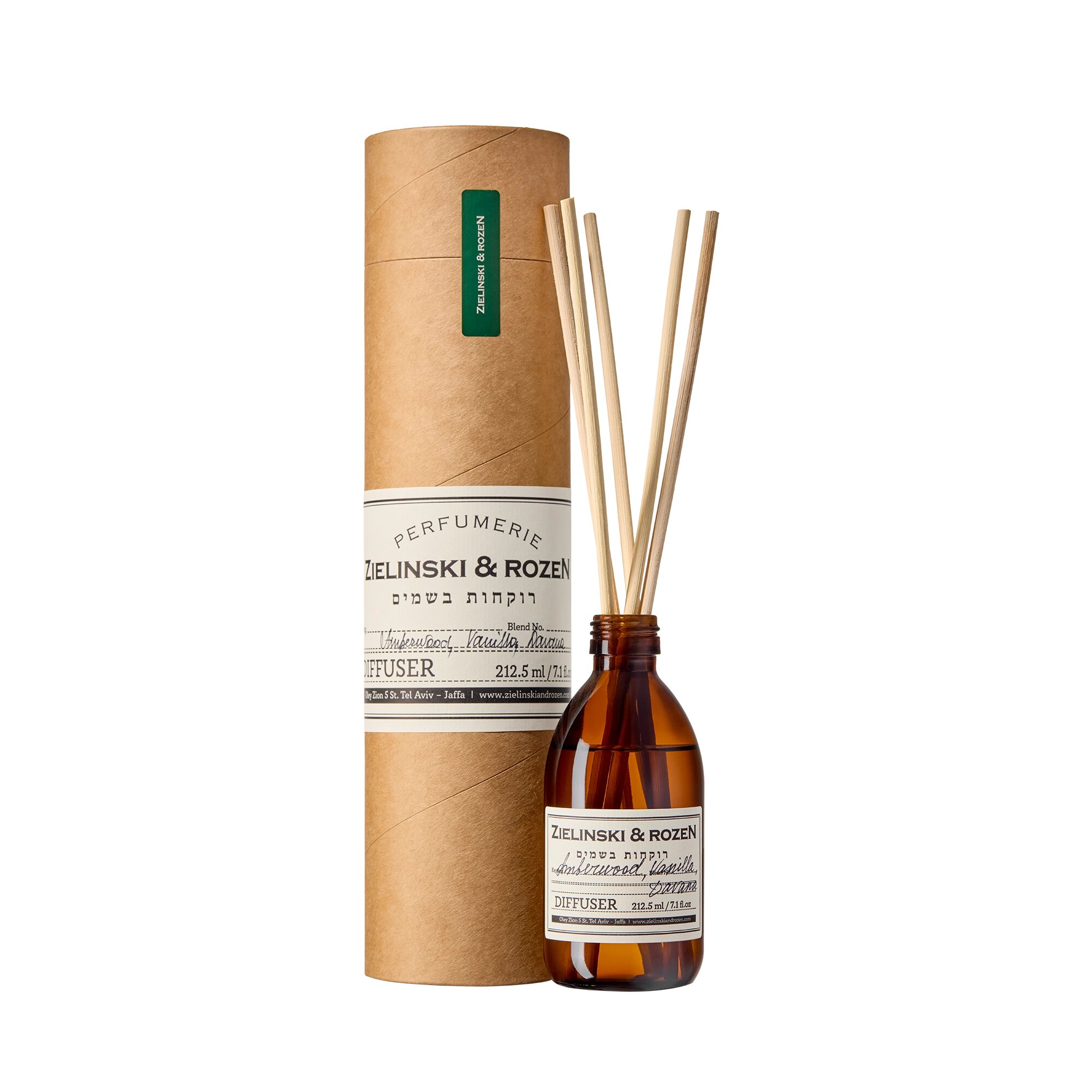 Zielinski & Rozen Диффузор для ароматерапии Амбервуд, Ваниль, Давана 212,5мл