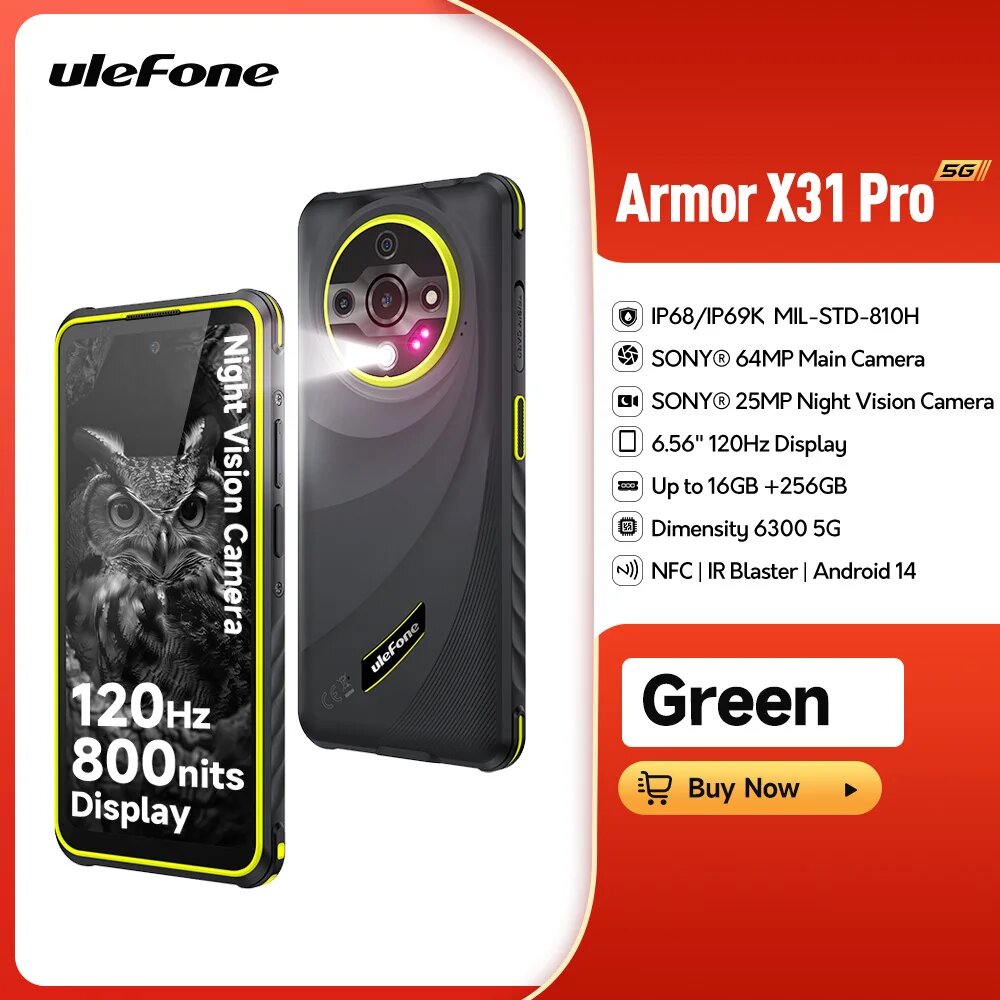 Смартфон Ulefone Armor X31 Pro, 16/256ГБ, global