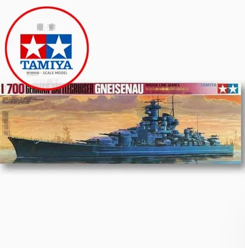 Tamiya 77520 1/700 Набор модели корабля WWII Hемецкий боевой крейсер Gneisenau