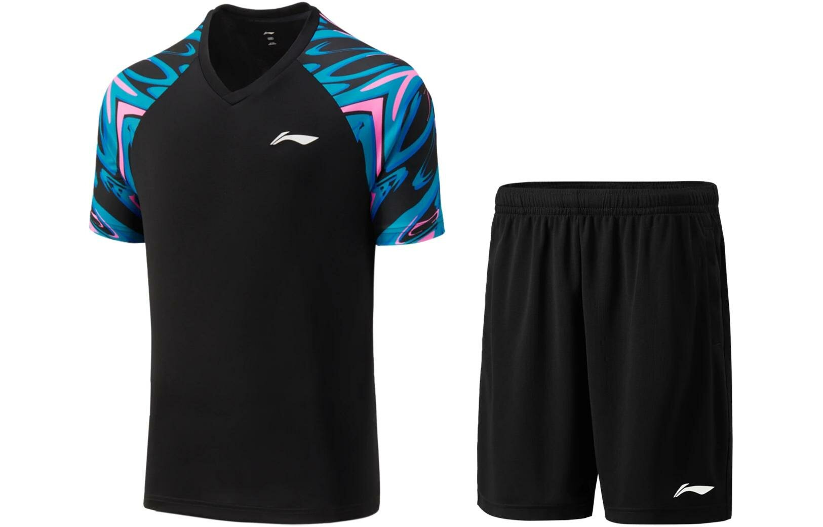 Набор бадминтонной формы унисекс LiNing Badminton Series черный, XS EU