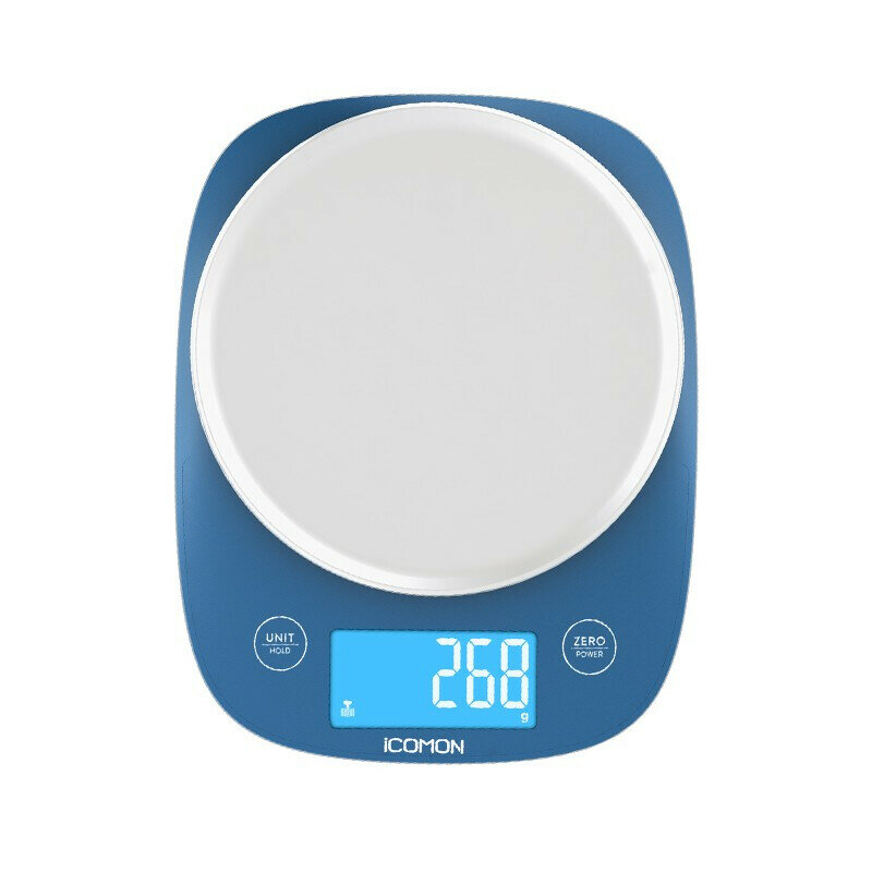Цифровые кухонные весы ICOMON KP1944L, wolley blue