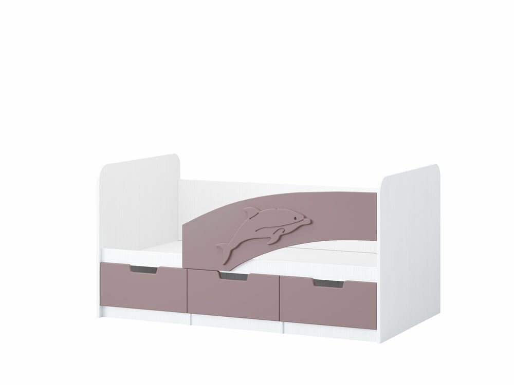 Кровать Дельфин-6 1,8 м (сп. место 0,8х1,8) белый / гарвиш (Регион 058)
