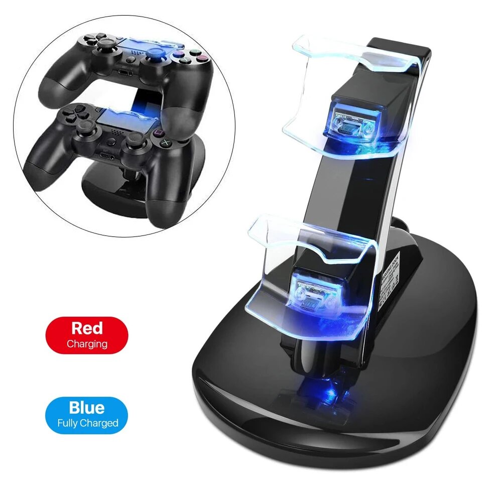 TECTINTER Док-станция для зарядки контроллеров PS4