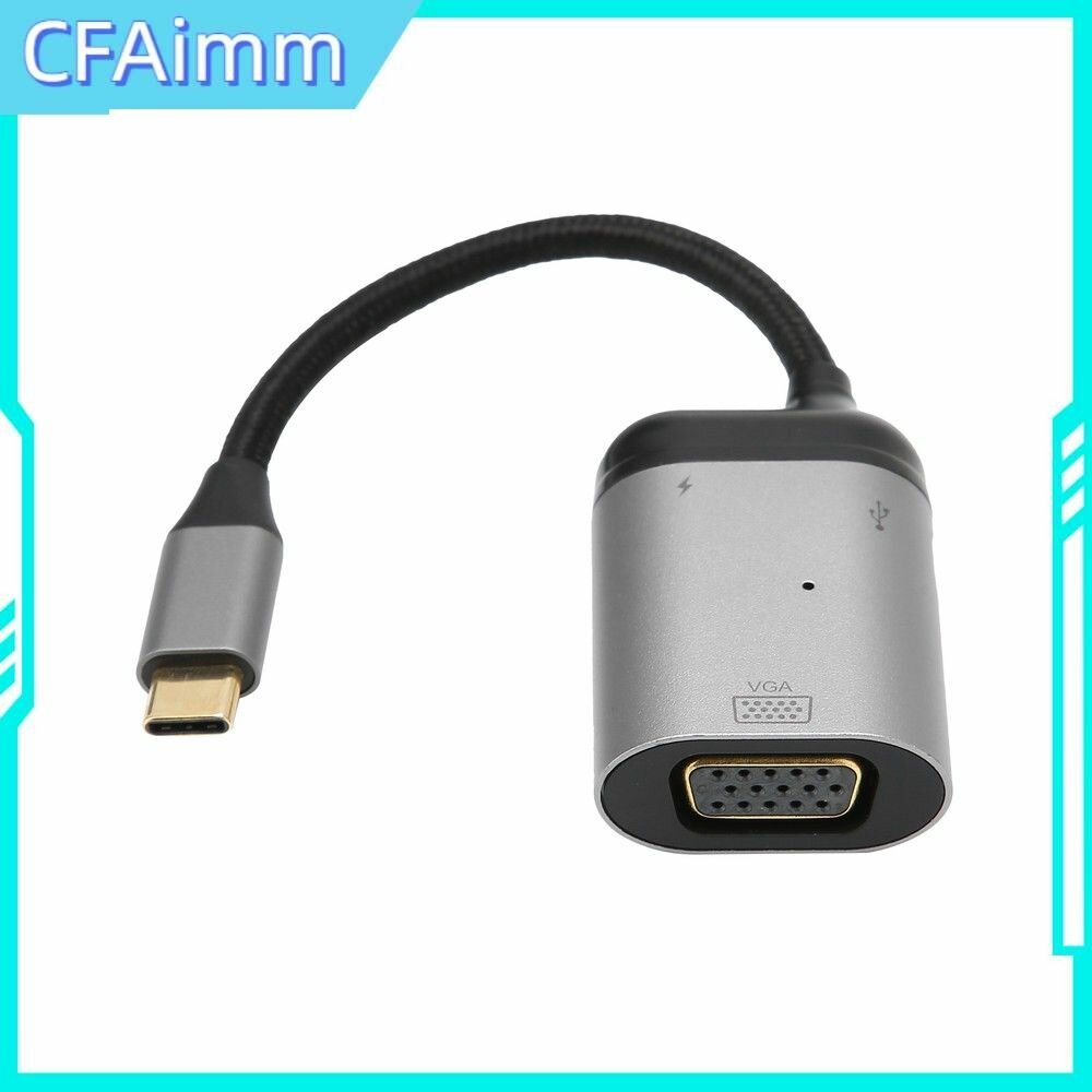 Адаптер JORINDO Type C к VGA, 1080P 60Hz, конвертер PD, для проектора ноутбука
