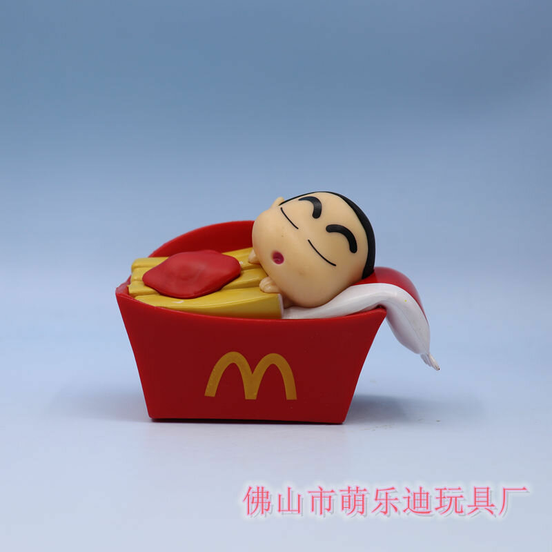 Чиби-версия клоуна Шин-чана из McDonald's и KFC, офисная фигурка, украшение для автомобиля, кукла Нохары Шин-чан, помощницы в офисе.
