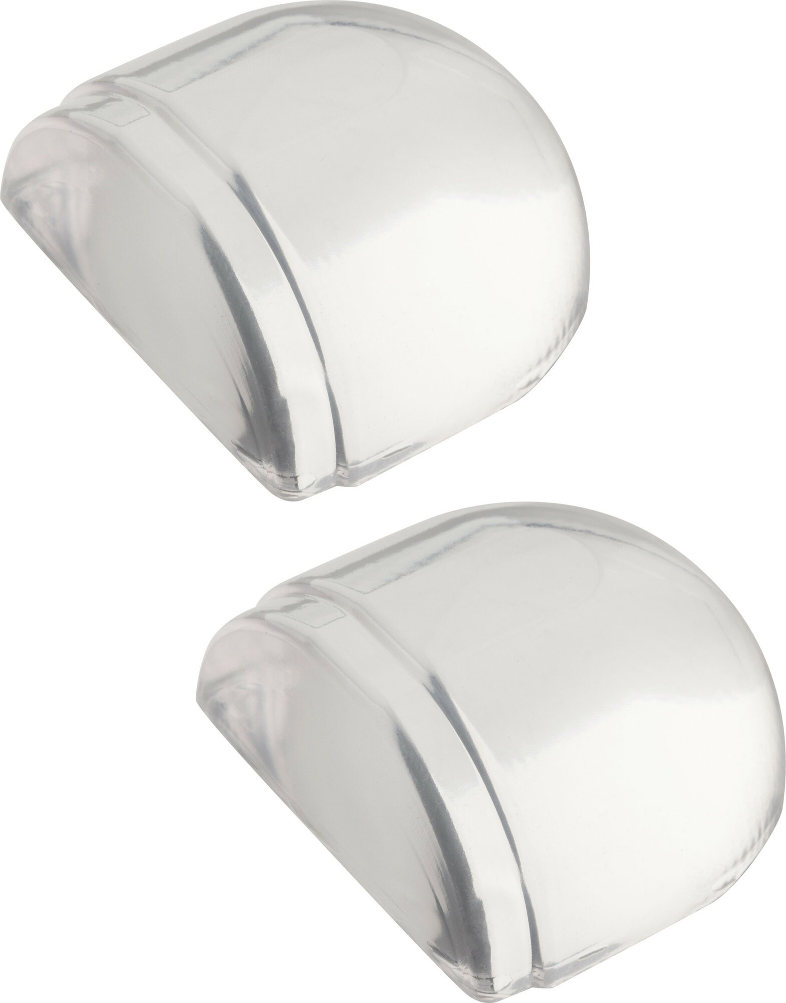 Ограничитель для двери рыжий КОТ, 2 шт, 41x39x20 мм, прозрачный