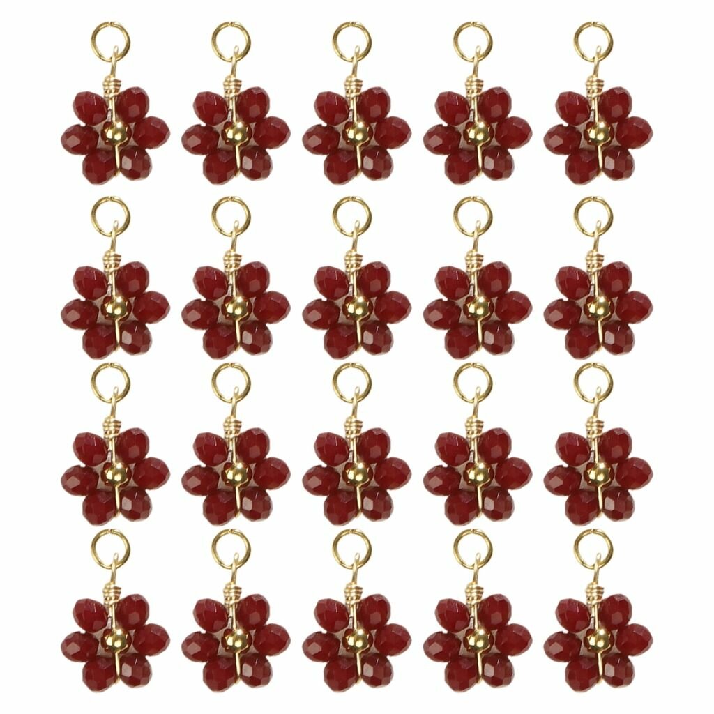 Стильное ожерелье из хрустальных бусин, кулон, красивый цветок, украшение, аксессуар для изготовления ювелирных изделий