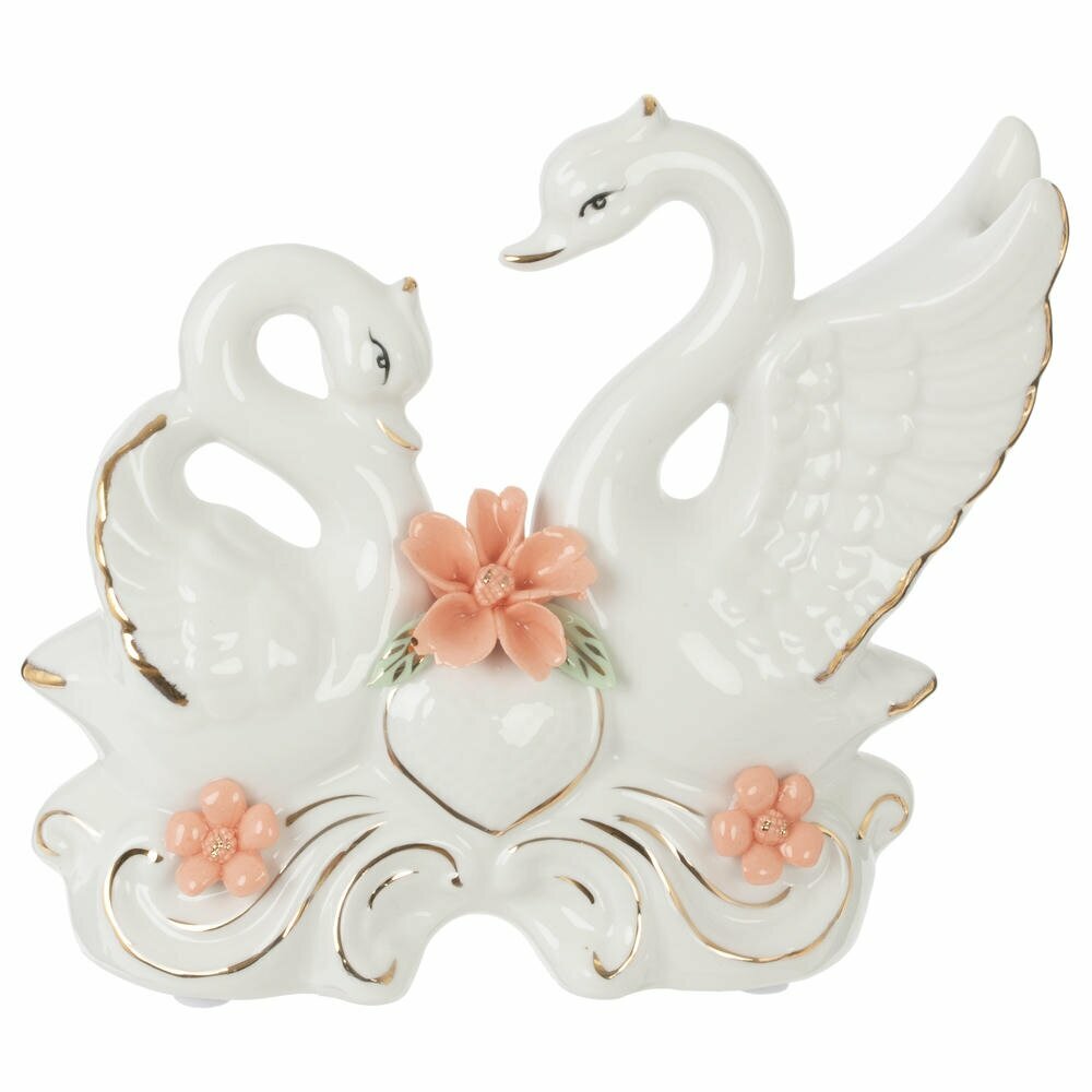 Фигурка декоративная "Лебеди", L17 W5 H14 см