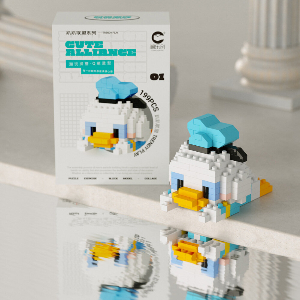 Мягкие мультяшные строительные блоки, рождественская серия, микрочастицы, детская сборная развивающая игрушка оптом