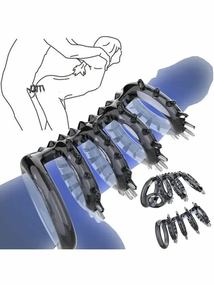 Эрекционное кольцо для поддержания эрекции, Многофункциональное кольцо для пениса предотвращения фимоза, Лучшее качество (отправка секс-смазки)