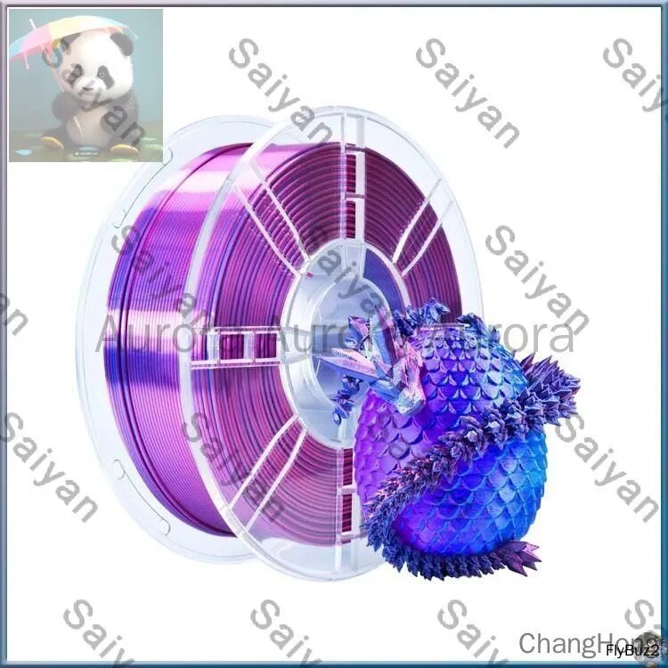 Трехцветная нити накаливания PLA для 3D принтера, многоцветная коэкструдированная PLA, 1,75 мм, 1 кг / 2,2 фунта, Красно-сине-зеленый