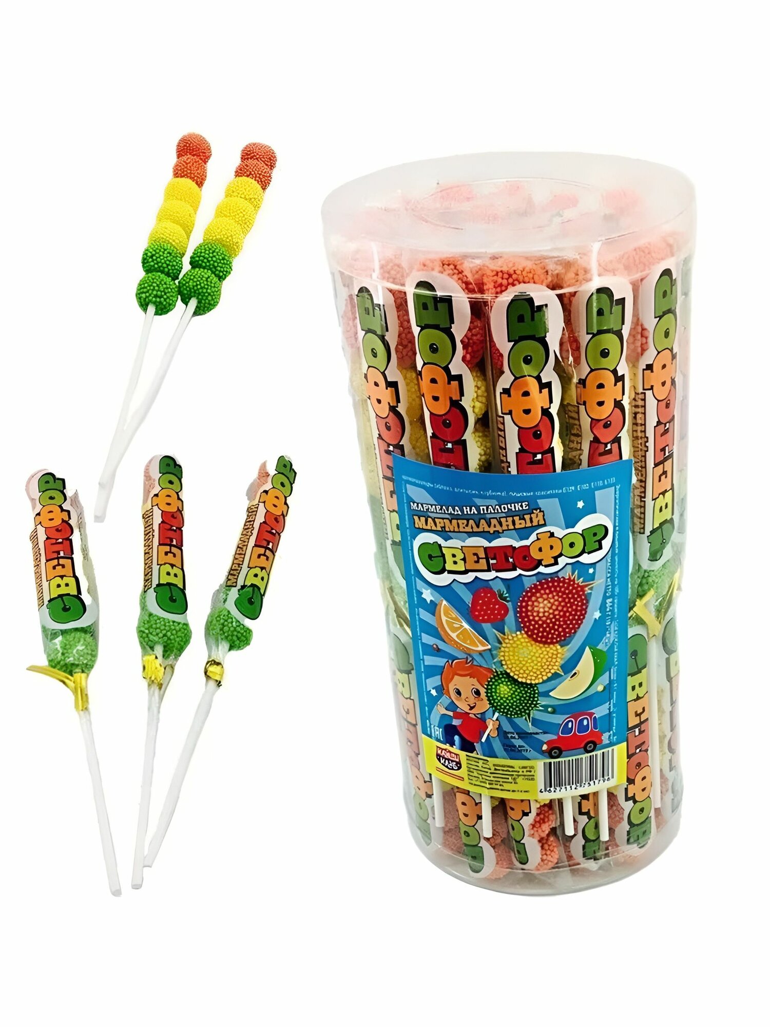 Мармелад на палочке Мармеладный светофор