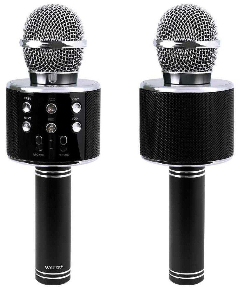 Оригинальный черный микрофон WSTER WS858 для караоке