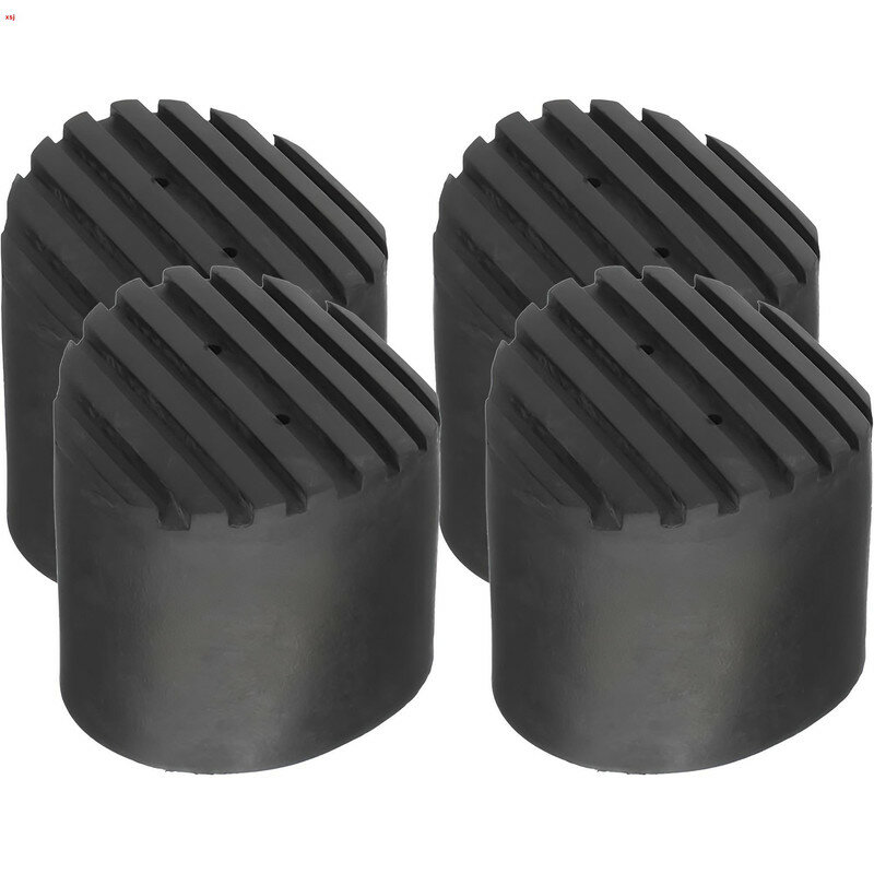 Накладки из прочной резины на ножки лестницы черного цвета против скольжения, 4 штуки