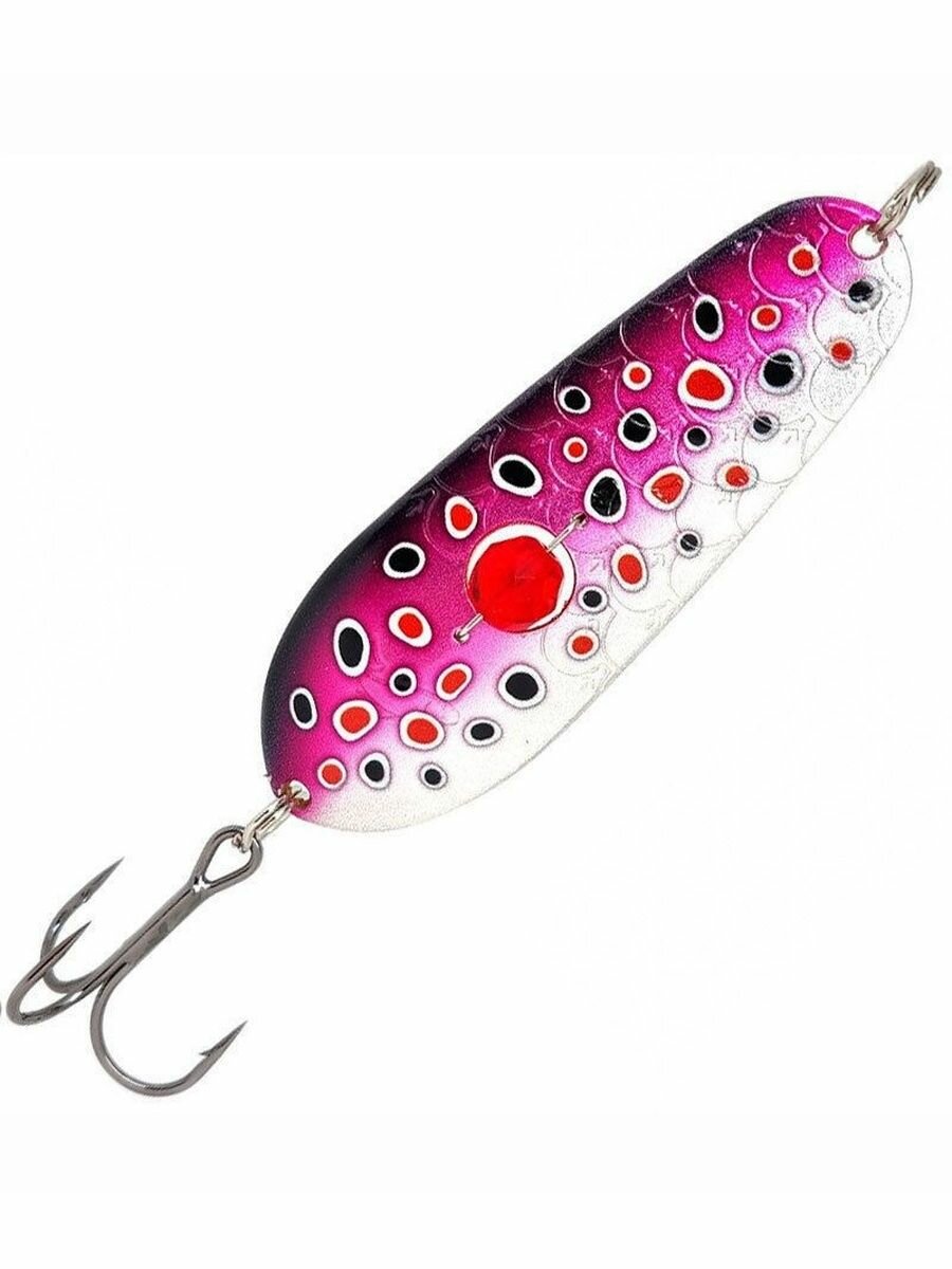 Блесна колеблющаяся (колебалка) Kuusamo Rasanen 70мм, 20гр. с бусиной#BL/Li/S-S. UV