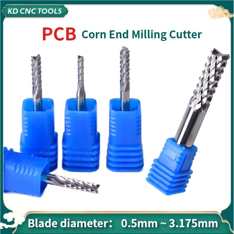 Фреза концевая твердосплавная 3.175-12 мм для гравировки 3.175x10x3.175x38