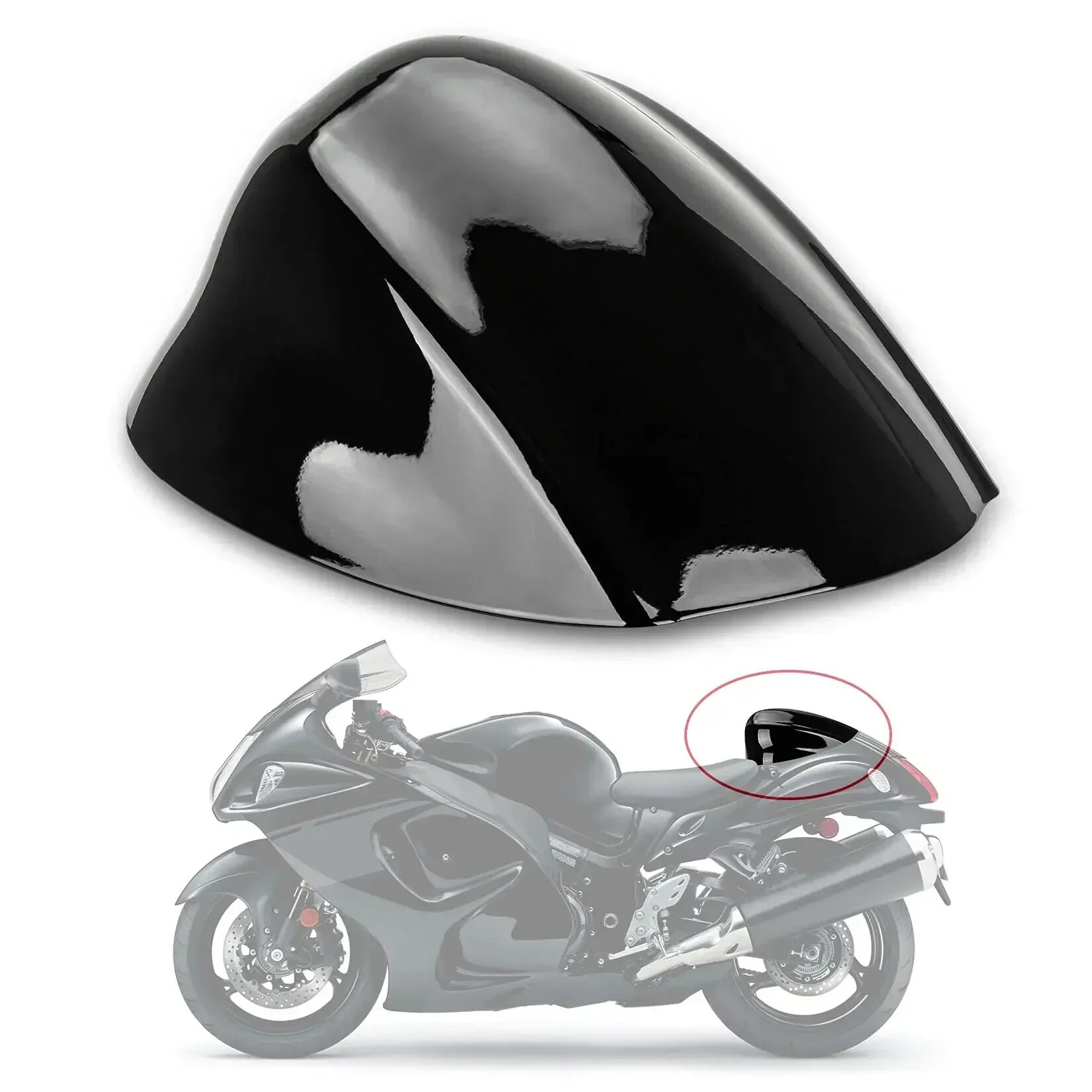 Обтекатель заднего сиденья черный Suzuki Hayabusa 2008-2020