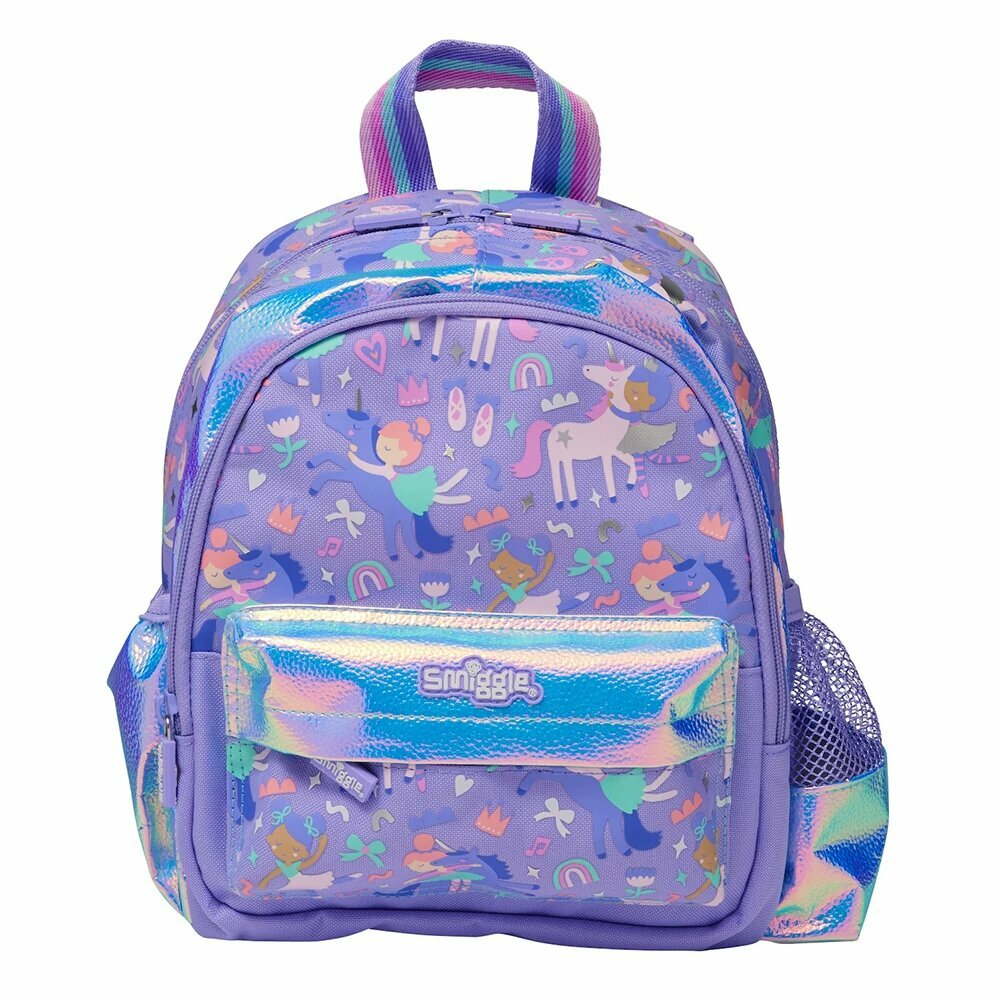 Smiggle Фиолетовый Балетная Девочка Единорог Детский Рюкзак для Возраста 1-4
