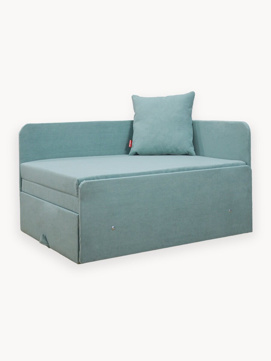 Кресло-кровать раскладное с подушкой Сверчок Бирюзовый 191х71 Спальное место Центр Мебель