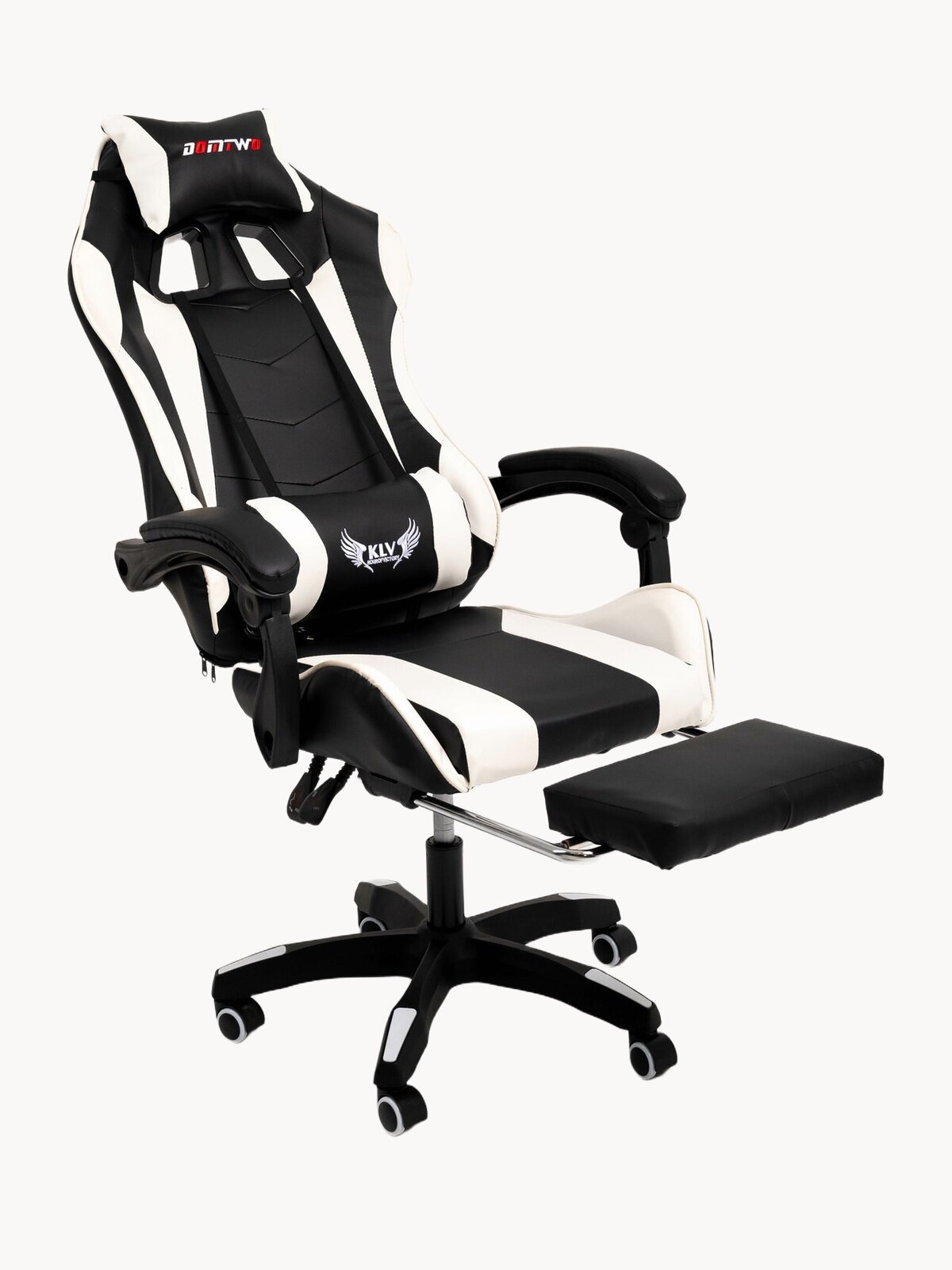 Кресло для геймеров компьютерное с вибро-массажем подножкой