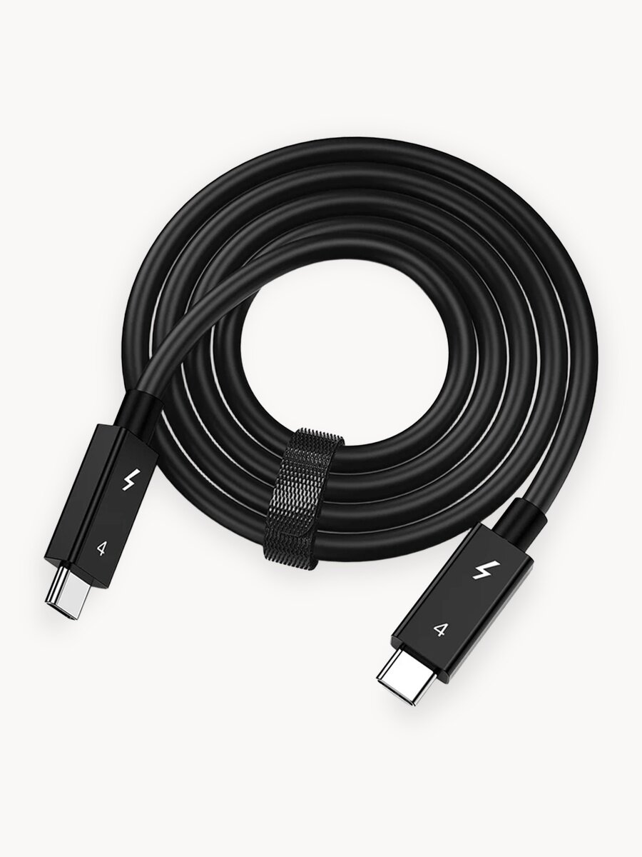 Кабель Thunderbolt 4 (USB4, Type-C) 8K@60Hz, 40Gbps, PD 100W, 0.5 метра