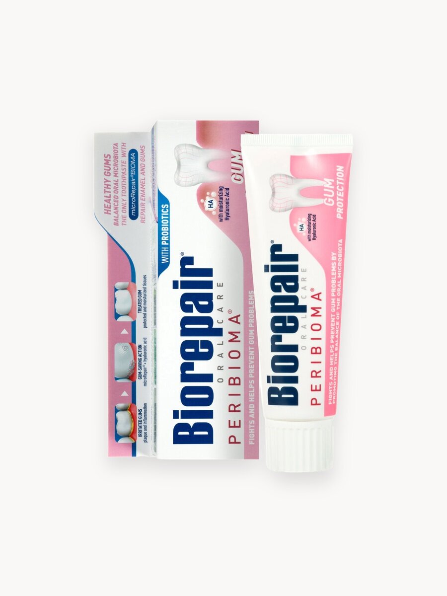 Зубная паста Biorepair Peribioma Gum Protection для защиты десен, 75 мл