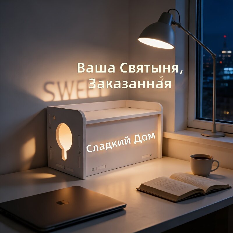 Белый настенный и настольный органайзер для кабелей, размеры 26 × 13 × 14,5 см, для роутера и удлинителя