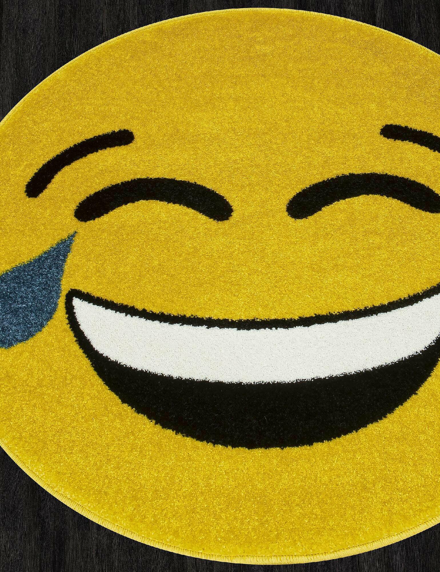 Ковер Круглый на пол в детскую 100х100 см детский ворс 10 мм 388818 ковренок