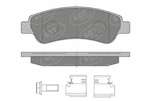 Колодки тормозные SCT SP478