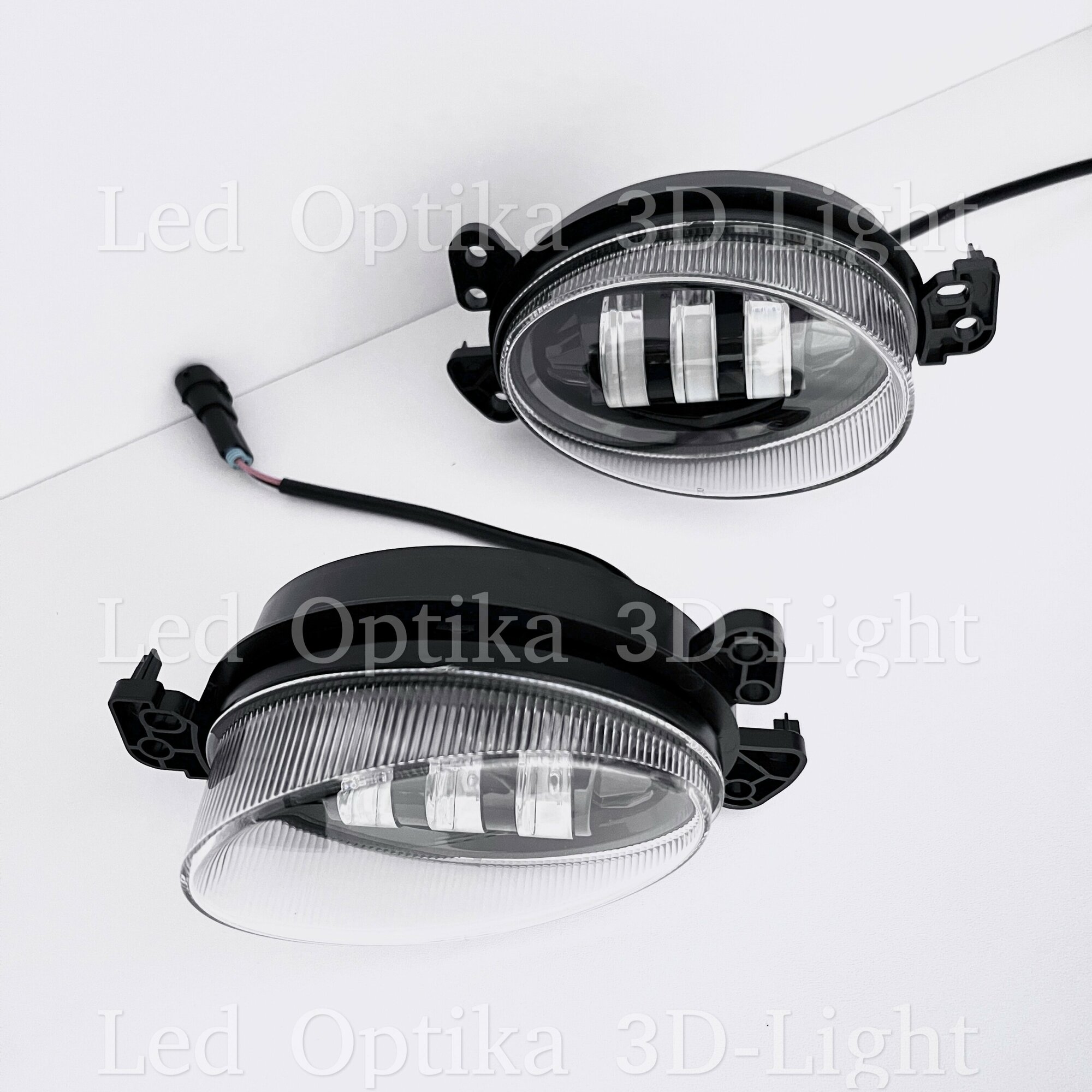 Противотуманные фары LED светодиодные Sal-man Двухрежимные белый/жёлтый свет, 50w, Mercedes-Benz