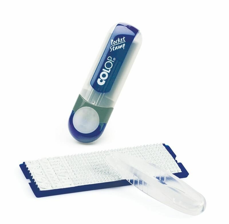 Штамп самонаборный Colop Pocket Stamp 20-Set, 38*14 мм, 4 строки