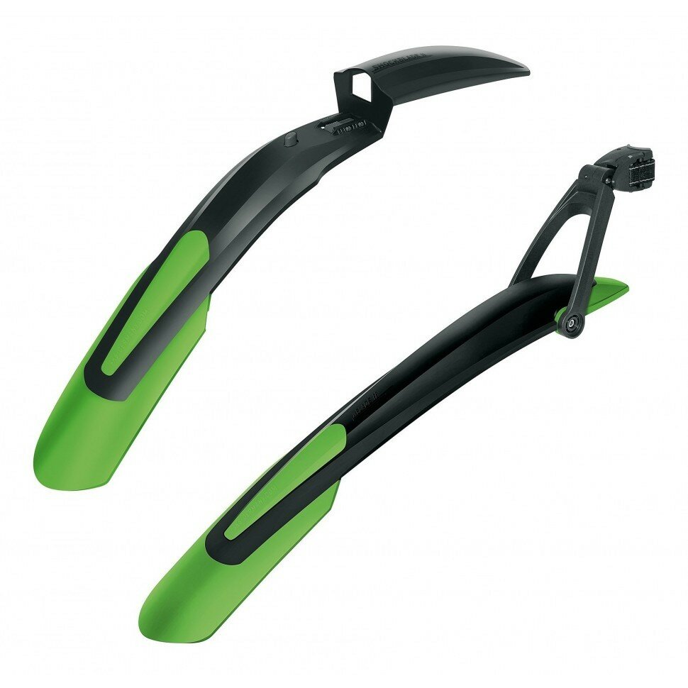Комплект крыльев SKS BLADE set 29" 27.5" PLUS (X-Blade + Shockblade) зеленые, ширина колеса до 3" быстросъем
