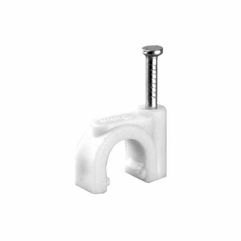 Volsten V02-6W-1-08-050 (Скоба пластиковая круглая 8 мм (50шт.)), цена за 1 упак.