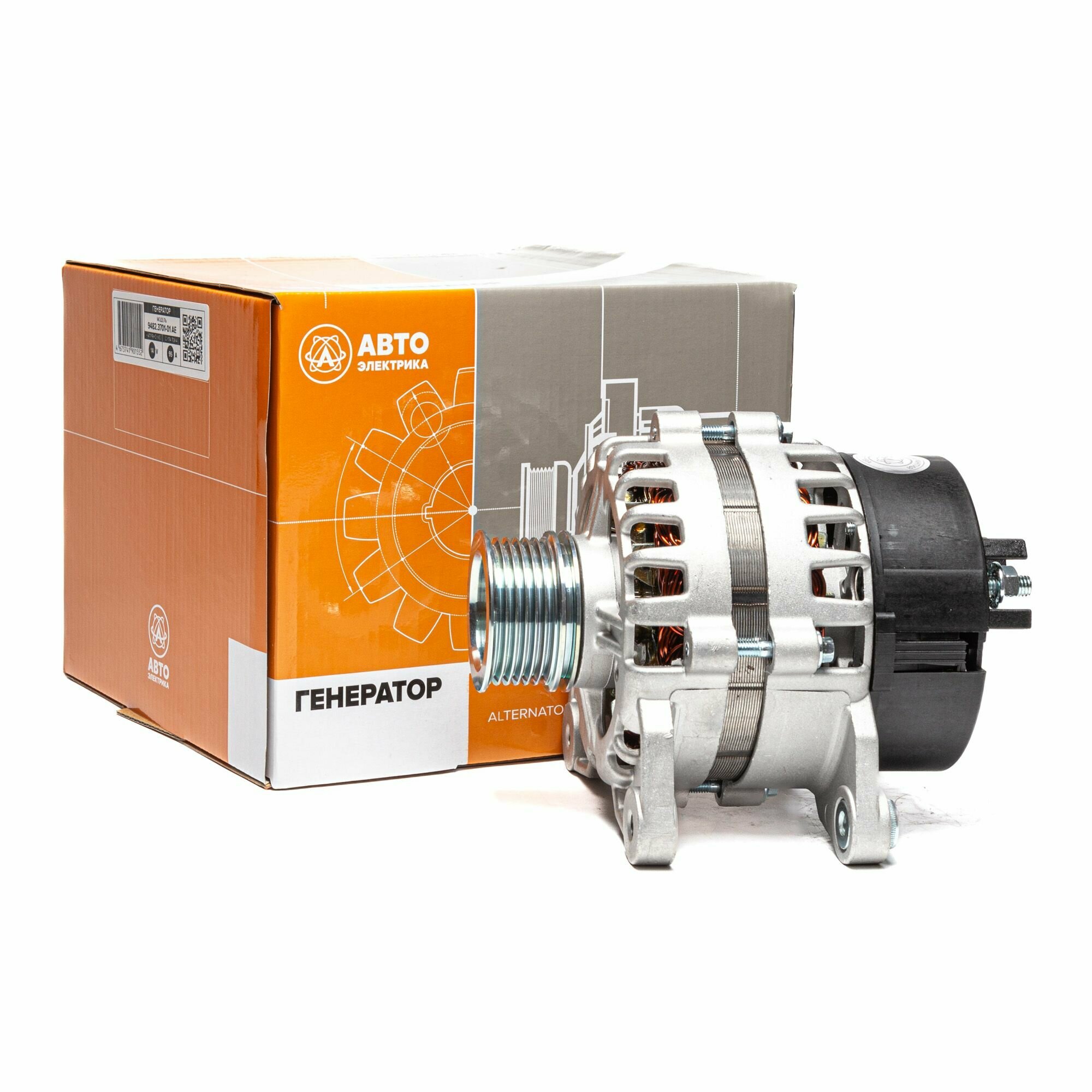 Генератор LADA, Largus, Logan, Duster, Sandero (14В,90А)