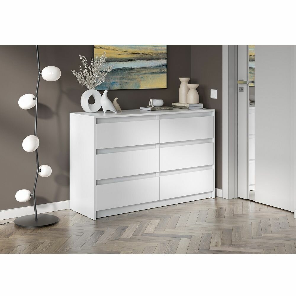 Комод "Айден КМ06-1200", белый