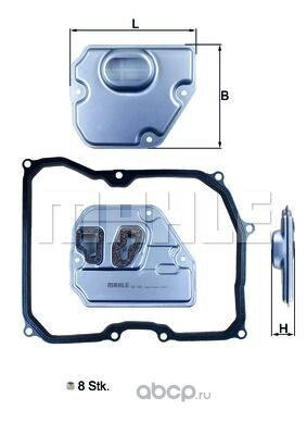 Фильтр акпп с прокладкой поддона mini cooper knecht/mahle hx 169kit