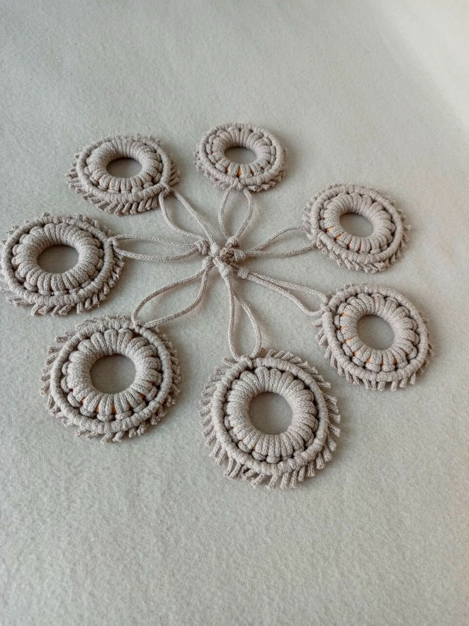 Набор Елочных украшений 7 предметов. Ручная работа